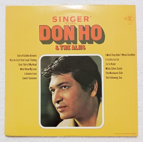 Singer Presents Don Ho And The Aliis "LP" | eBay