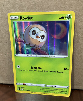 ROWLET 2022 BLACK STAR PROMO HOLO SWSH220 | eBay