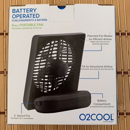 O2 COOL FDO5017 Black Portable Fan for sale online | eBay