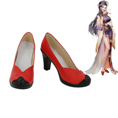 ONE PIECE Nico Robin Shoes Cosplay Women Red Boots | eBay