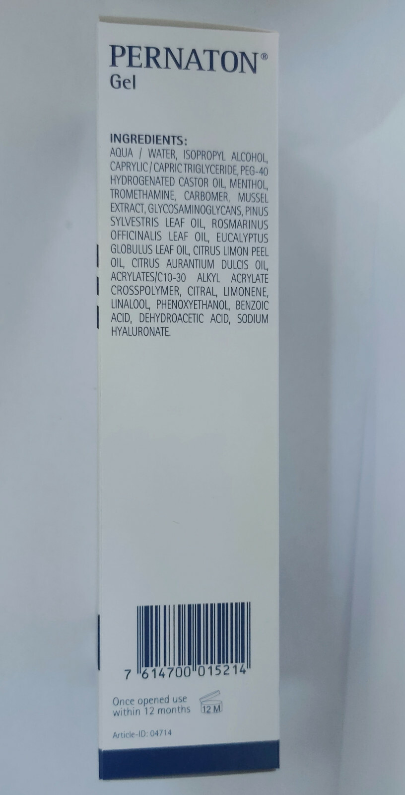 Pernaton Gel For Joint Massage Paraben Free, Green Lipped Mussel Gel ...