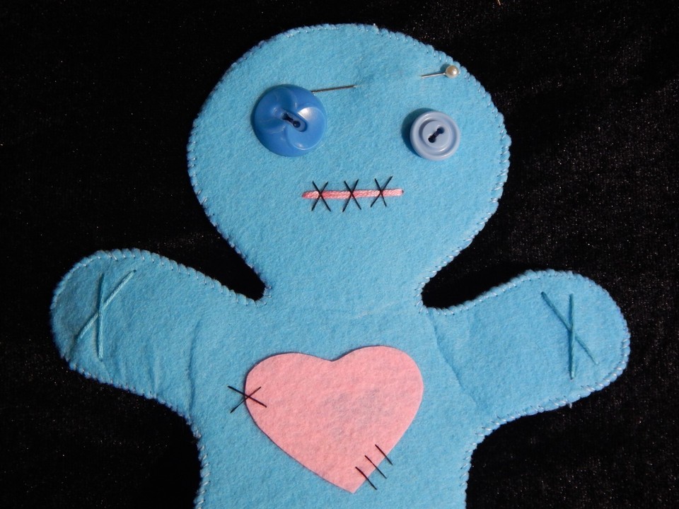 Handmade Felt VOODOO DOLL ~ Stuff Your Own Voodoo Poppet ~ Witchcraft ...