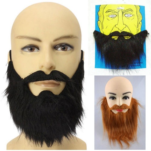 Halloween Costume Prom Props Fake Beard Fancy Dress Facial Hair ...