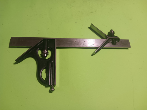 L.S. Starrett Combination Square 4pcs Head,Center Head,12"rule & scribe ...