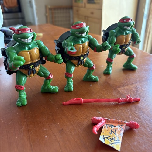 3 TMNT Talkin’ Raphael 1991 Teenage Mutant Ninja Turtles Playmates ...