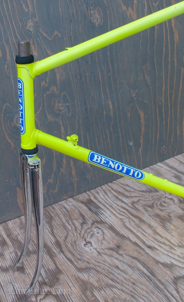 NOS Vintage Benotto 5000 62cm Aero RoadBike FRAME FORK Columbus Tubes ...