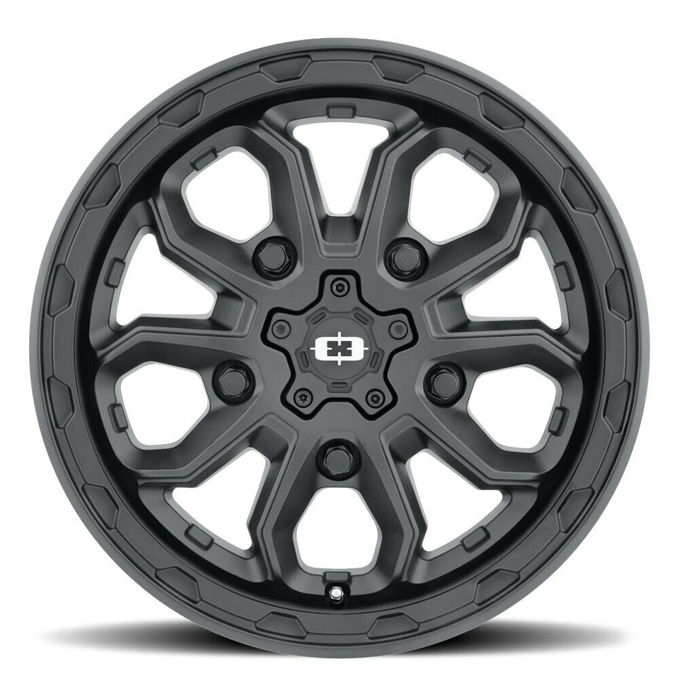 Set 4 16" Vision Satin Black 410 Korupt 16x6.5 5x130 Wheels 45mm | eBay