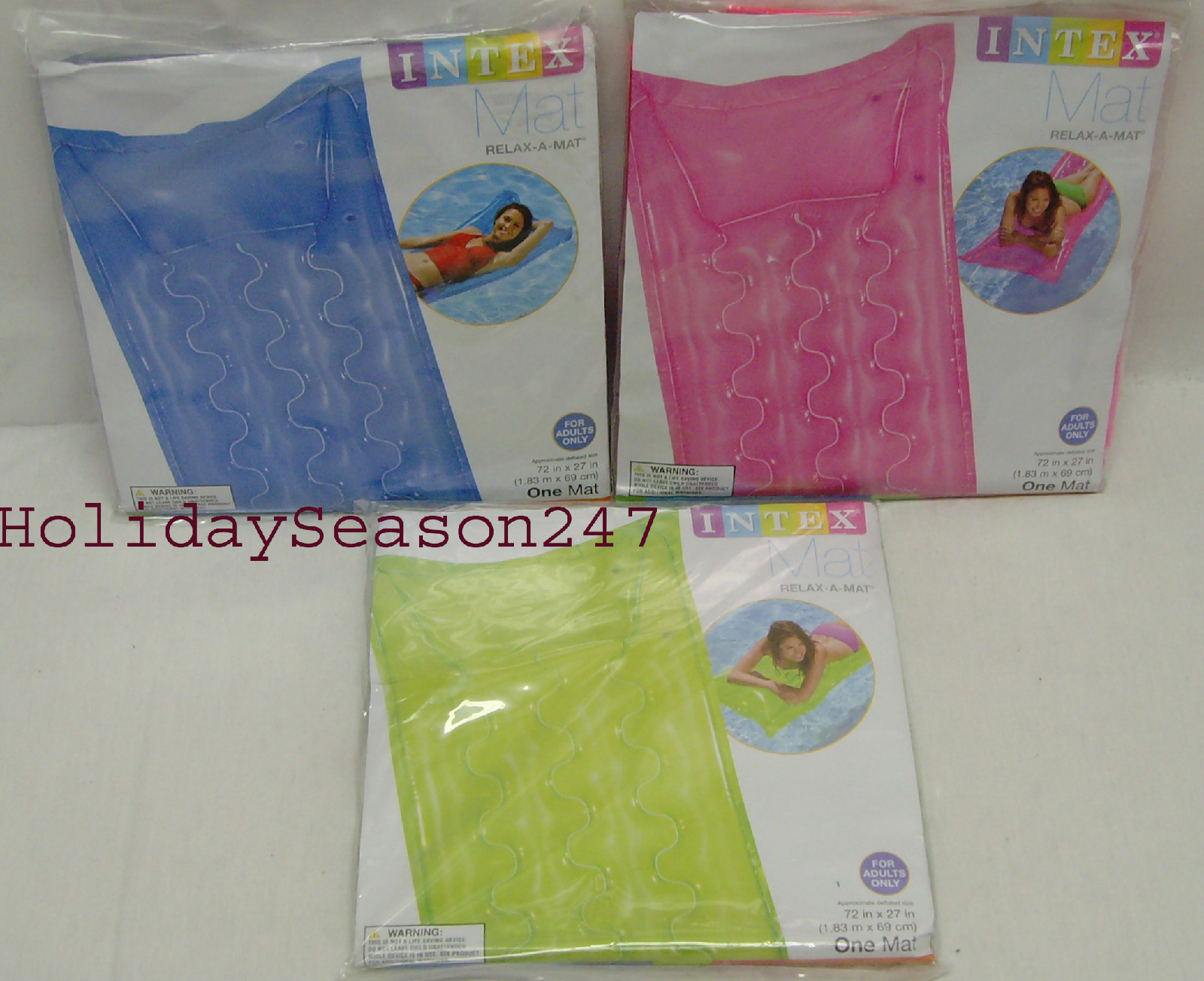 INTEX MAT RELAX-A-MAT Float Water Swimming Pool Lake Raft Tube ...