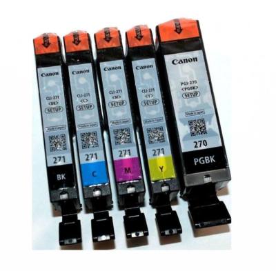 Genuine Canon PGI-270 Black CLI-271 Color Ink Cartridge Canon PIXMA ...