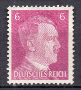 Germany 1941 Hitler Stamp Early Issue Fine Mint Hinged 6pf. NW-105121 ...