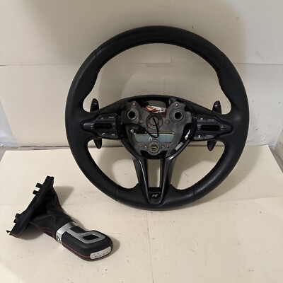 2020 HYUNDAI ELANTRA N-LINE STEERING WHEEL LEATHER W/ PADDLE SHIFTERS ...