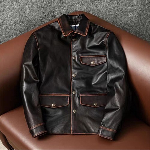 Vintage Style Handmade Handcrafted Horsehide Tea Core Leather ...