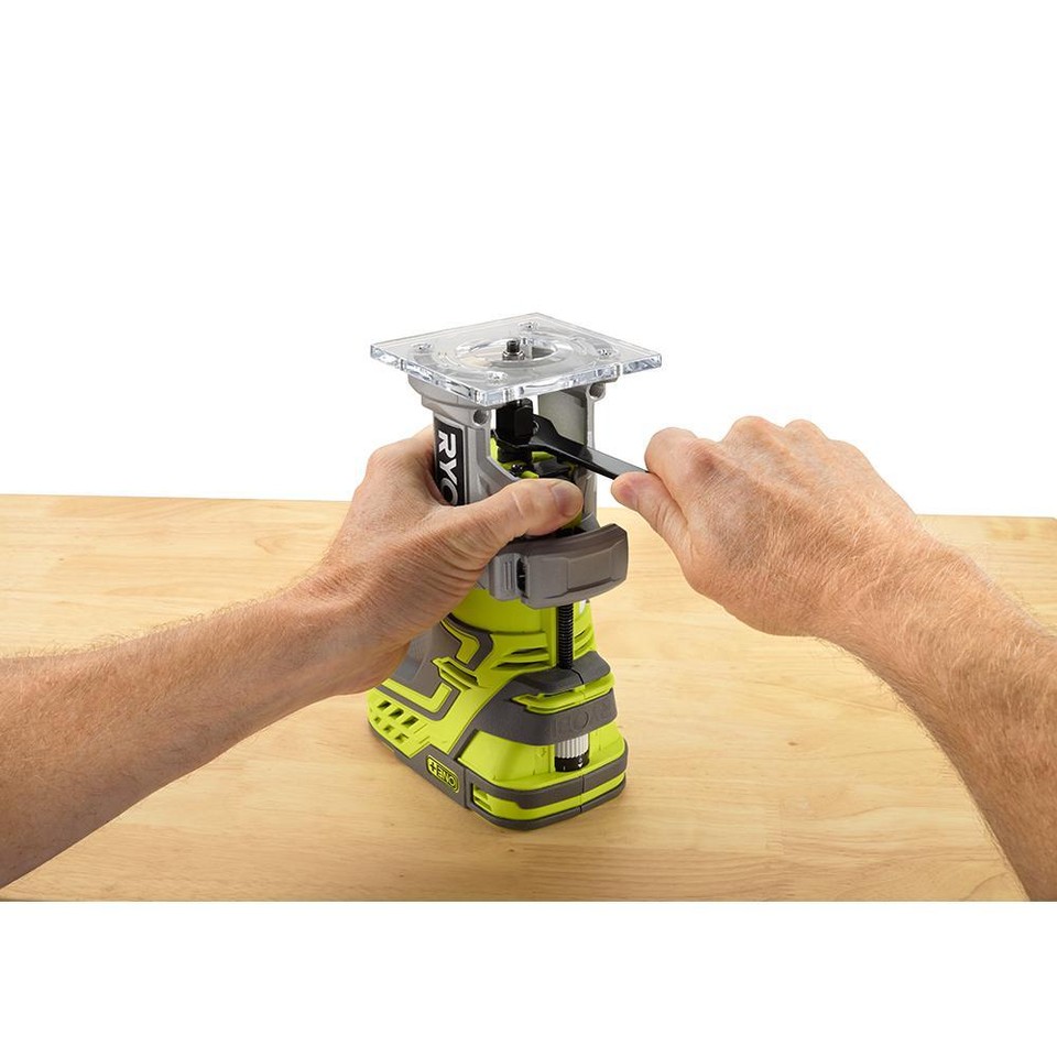 Ryobi P601 18-Volt ONE+ Cordless LED light Fixed Base Trim Router (Tool ...