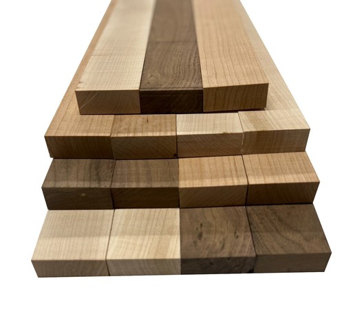15 Pack, Cherry, Black Walnut, Hard Maple Cutting Boards Blocks 3/4"x 2 ...