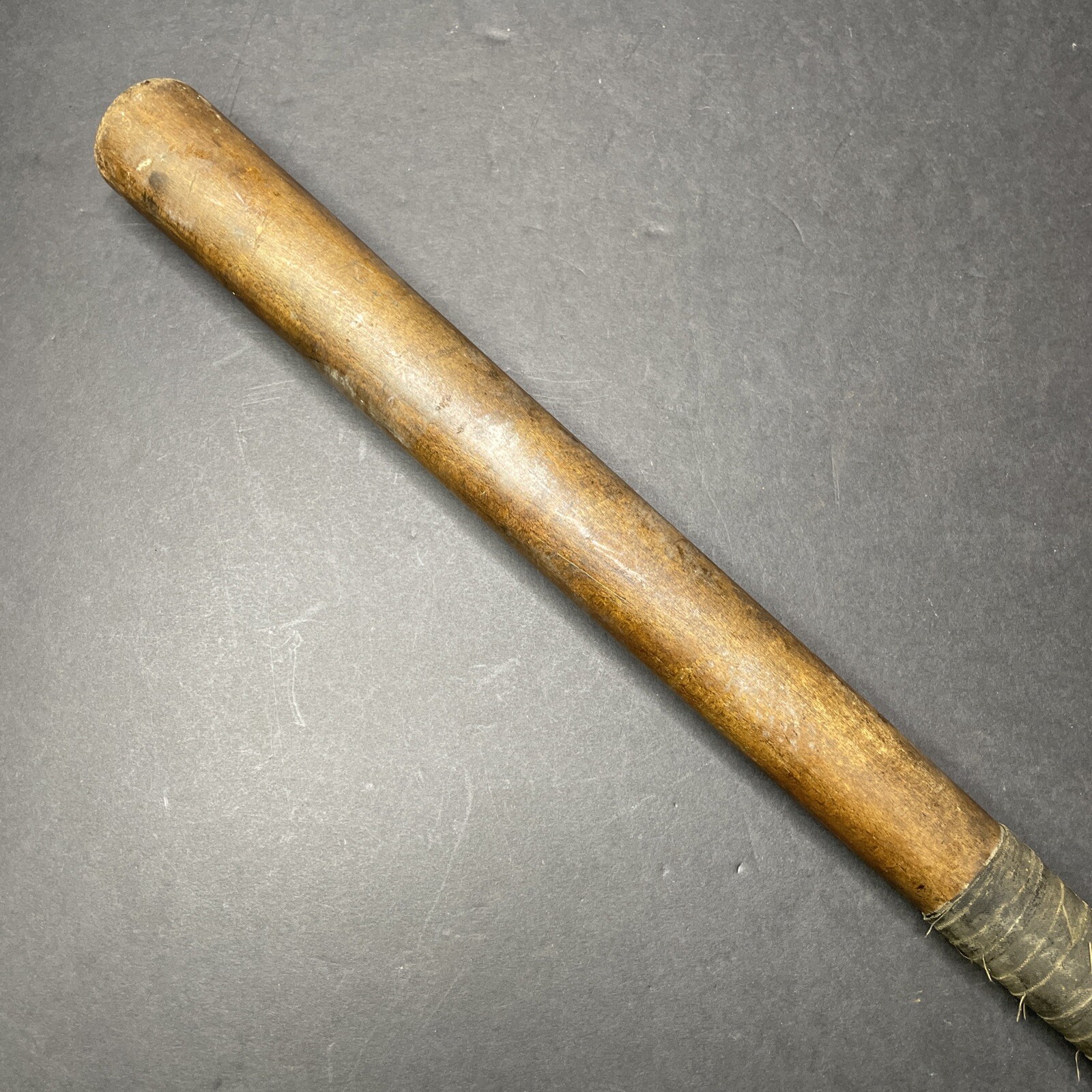 Antique AG Spalding Wood Primitive Baseball Bat Model S7 BLACK GOLD ...