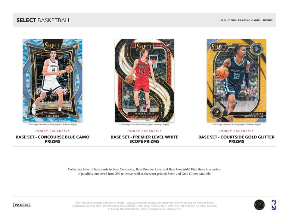 Cam Spencer MEM 24/25 Panini SELECT 1 Case (12 Hobby Box) Player Break ...