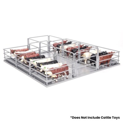 Little Buster Toys Gray Feedlot 500231, Cow & Bull Stalls, Free ...