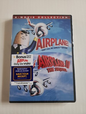 AIRPLANE + AIRPLANE II THE SEQUEL New Sealed DVD 2 Movie Collection ...