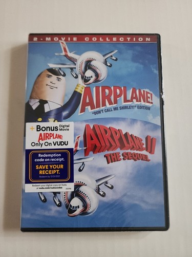 AIRPLANE + AIRPLANE II THE SEQUEL New Sealed DVD 2 Movie Collection ...