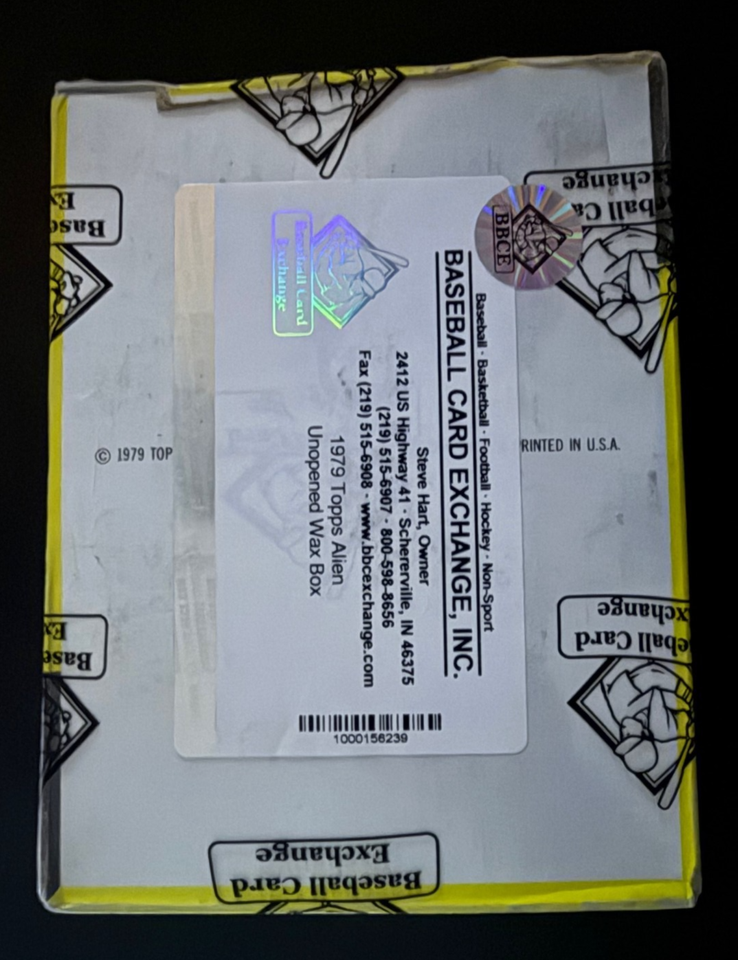 1979 Topps Alien Unopened Wax Box BBCE | eBay