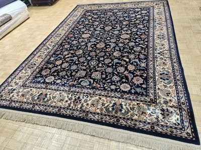 9x12 KARASTAN INDIGO TAB RIZ 700 - 747 100% WOOL RUG VERY GOOD ...