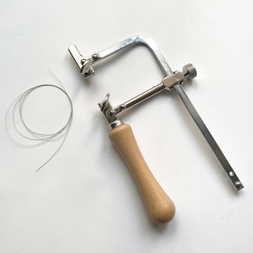 Coping Saw Steel Frame with 0.45mm Diamond Wire Saw for Jade Stone ...