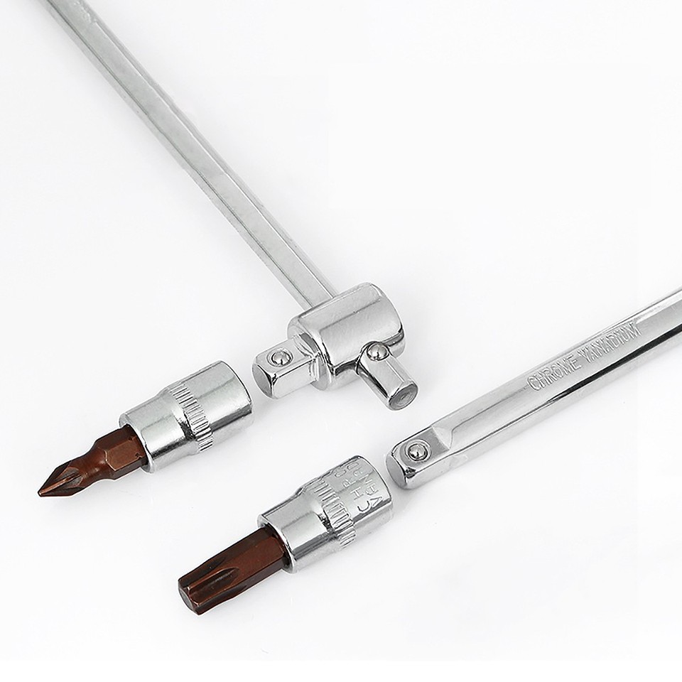 Hex Torx Phillips Slotted Pozi Bit Socket or Set 1/4" Drive Sockets ...