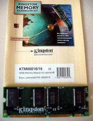 Memory RAM KTM00016/16 Lexmark Printer Optra 5K00015 | eBay Australia