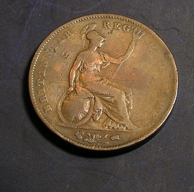 Antique Britanniar Reg Fid Def Victoria Dei Gratia 1853 Penny Coin | eBay