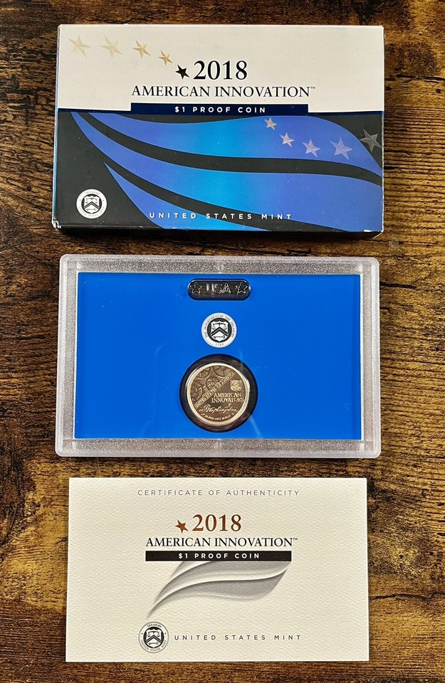 2018-S 2019-S 2020-S Innovation Dollar Proof Sets in OGP. Box & COA! 🪙 ...