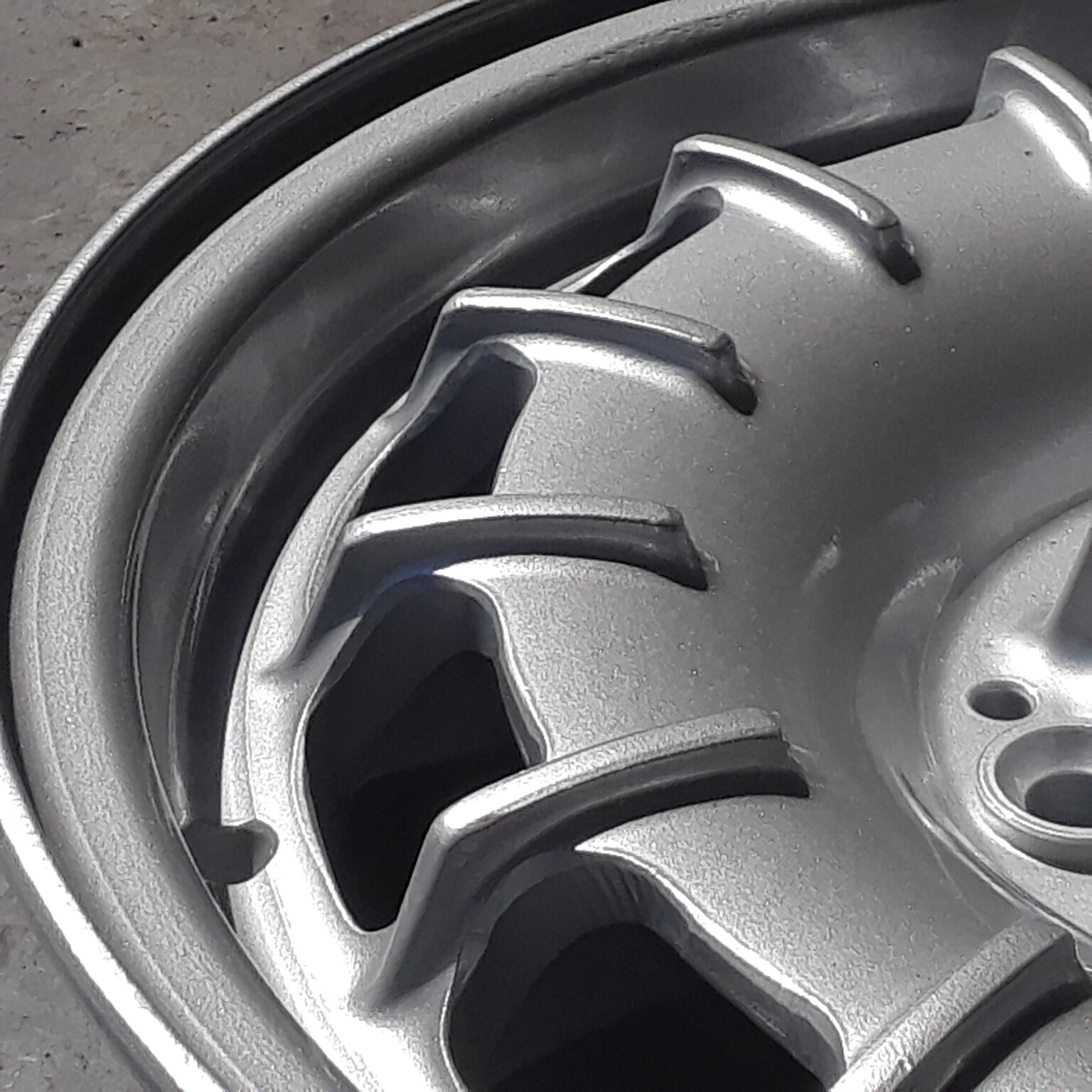 Set 4 Powdercoated Mercedes 14 x 6" Bundt Rims Wheels W123 W126 W116 ...