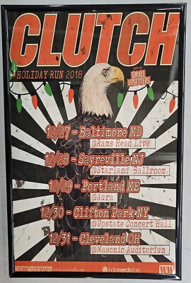 Clutch 2018 Holiday Tour Concert Poster 11 X 17 Framed | eBay
