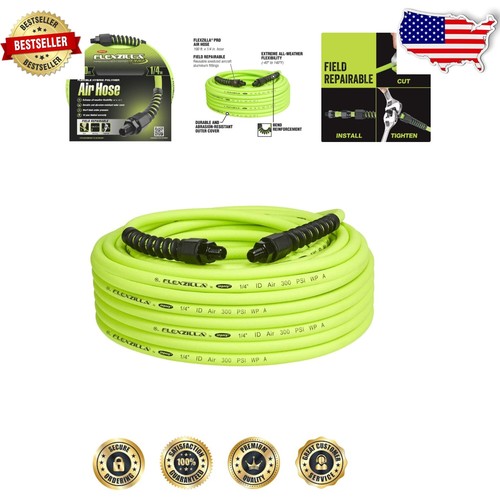 All-Weather Flexzilla Pro Air Hose 1/4" x 100 ft. - Field Repairable ...