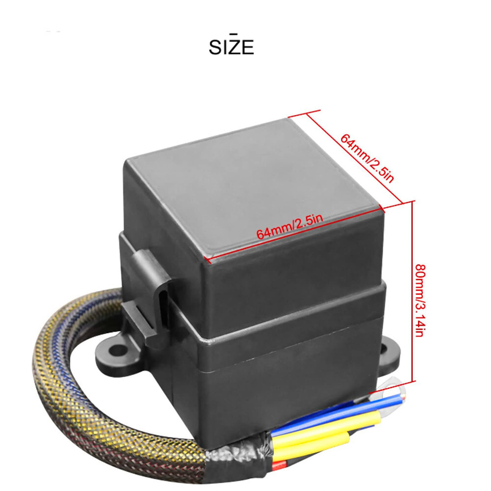 2 Relay Sockets 6 Fuse Holders Relay Fuse Box Durable 4-Pin 80a 14v ...
