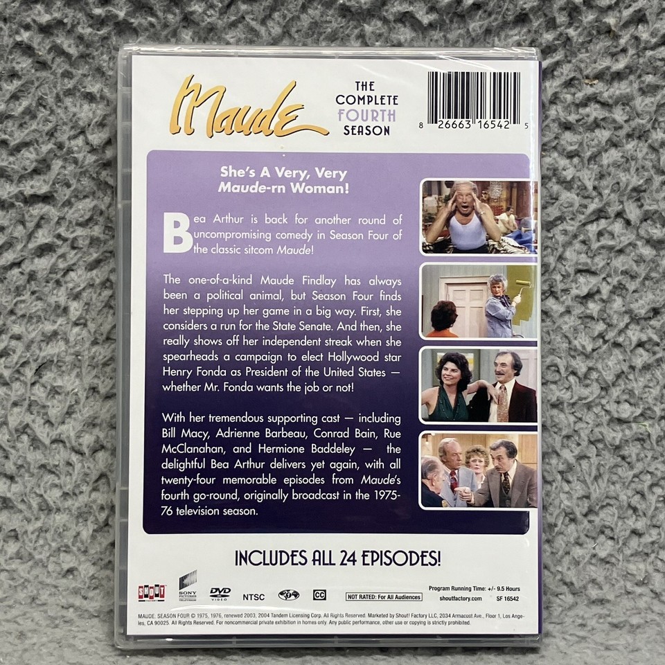 Maude: The Complete Fourth Season [New DVD] Full Frame 3 DVD Set All 24 ...