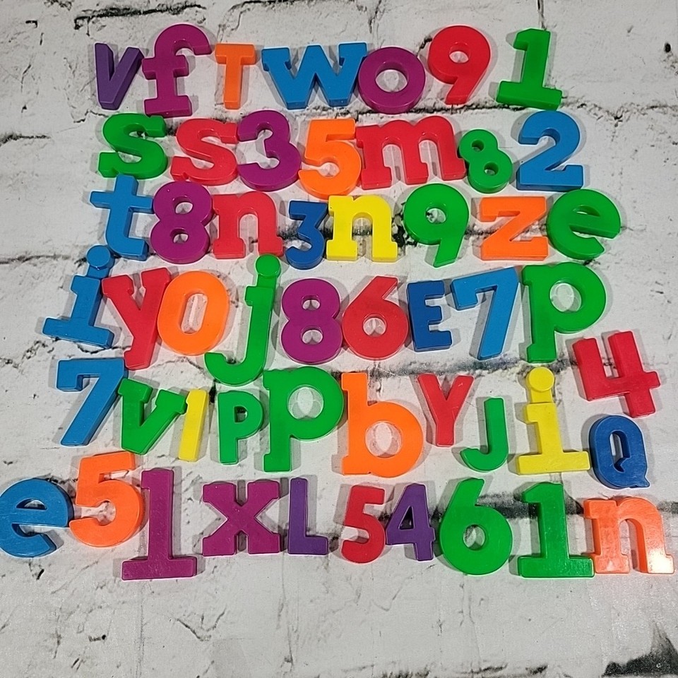Vintage Alphabet Fridge Magnets Numbers Letters Random Lot Of 50+ | eBay