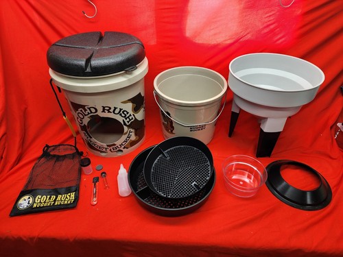 Gold Rush Nugget Bucket - Gold Panning and Prospecting Kit (Camouflage ...