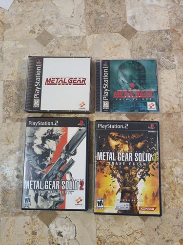 METAL GEAR SOLID LOT 1 2 3 VR MISSIONS Playstation 2 PS1 PS2 Complete ...