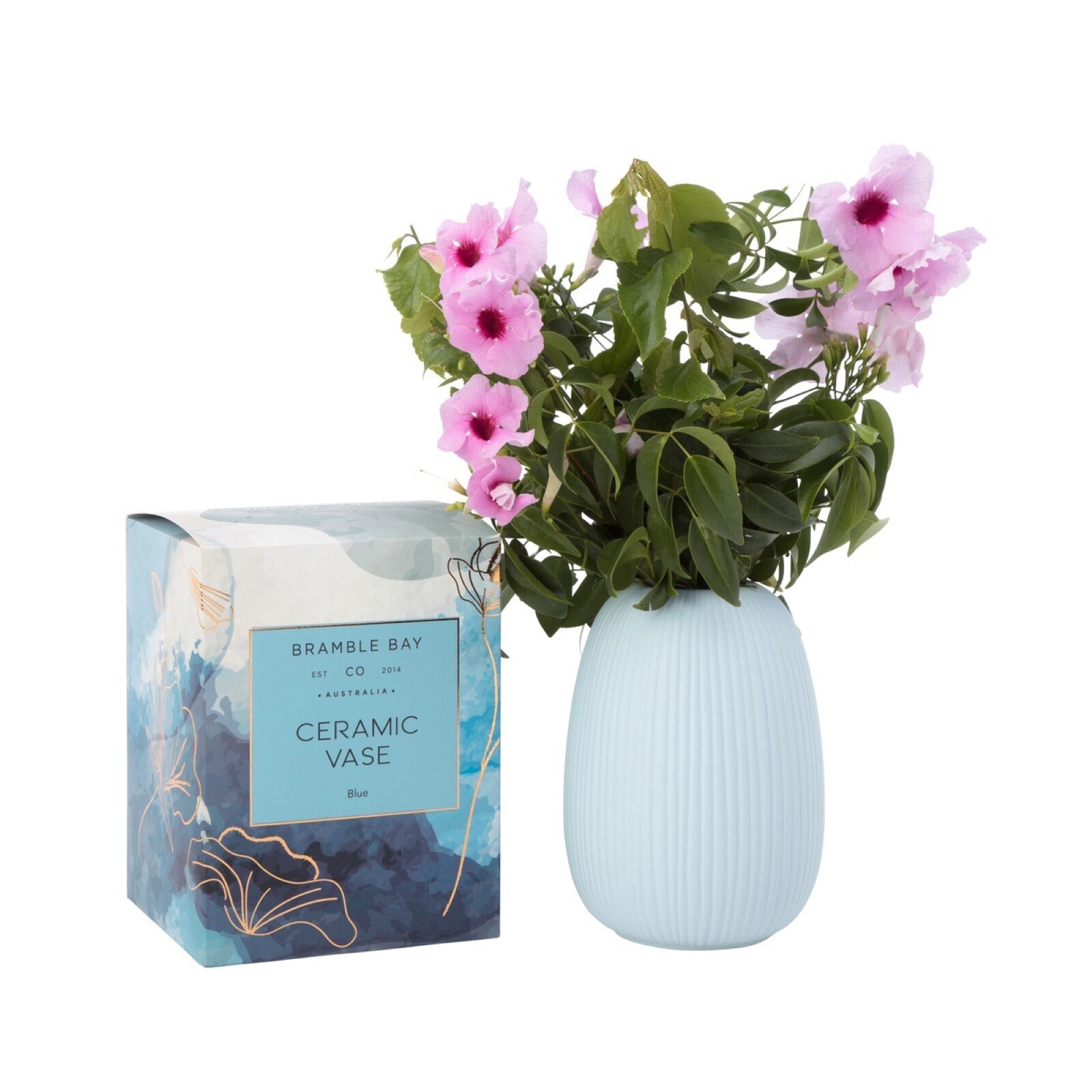 Bramble Bay Australian Native Collection Blue Ceramic Vase | eBay