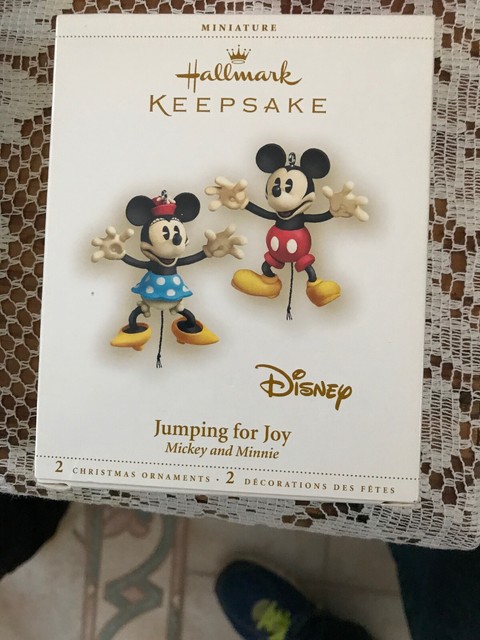 Hallmark Keepsake Ornament Disney Jumping for Joy Mickey & Minnie Mouse ...