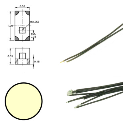 Digikeijs DR60049 ~ LED 0402 Warm White W/ Resistor ~Step, Ground ...