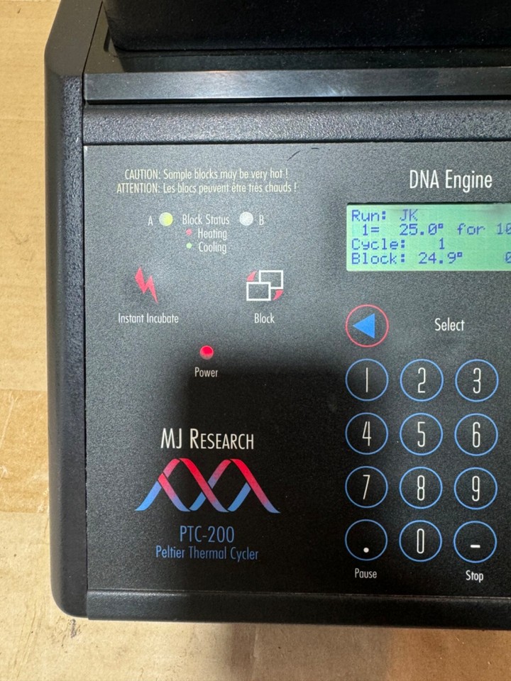 MJ Research Bio-Rad PTC-200 Thermal Cycler 96-Well Gradient DNA Engine ...