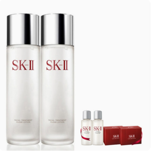 SK-II SK2 Facial Treatment Clear Lotion 230mL x 2ea (Duo Set) + Free ...