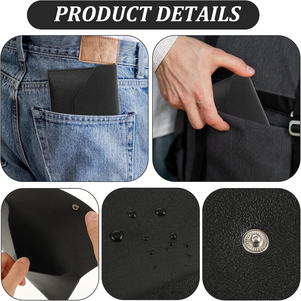 Money Envelopes for Cash, PU Leather Cash Envelope Wallet Reusable Cash ...