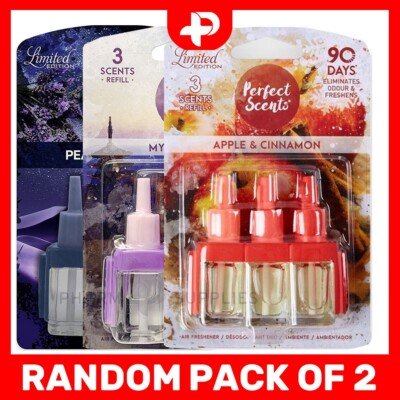 2 x Febreze 3Volution Plug Refills Perfect Scents Air Freshener Apple ...