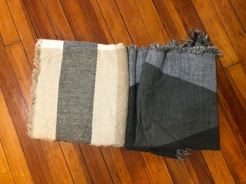 Lot of 2 Women’s Wrap Fringe Scarf Shawl: 2pcs – No Tags | eBay