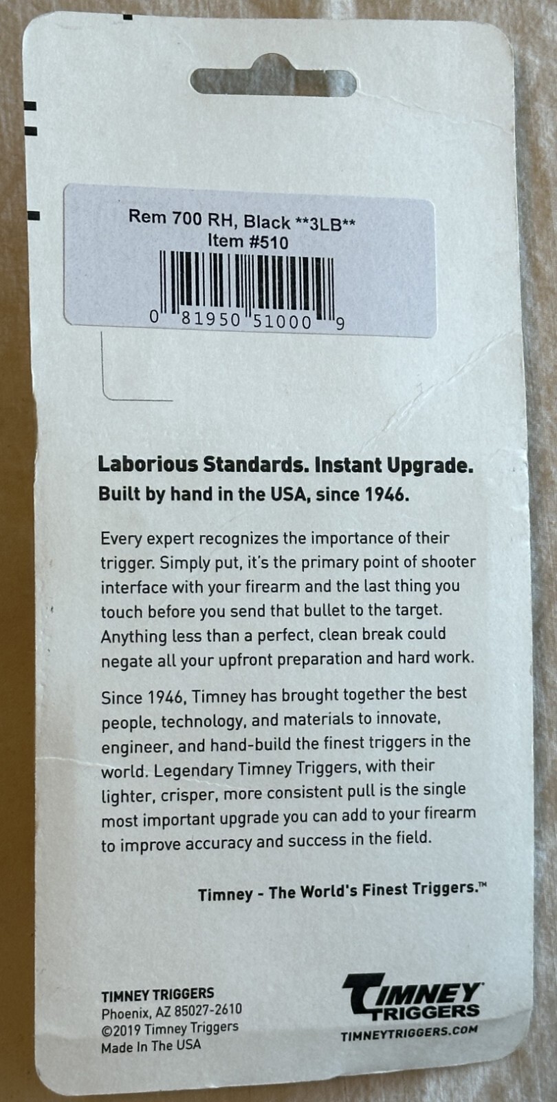 TIMNEY 510 TRIGGER REMINGTON 700 40X W/ SAFETY 1-1/2 TO 4 lb BLACK | eBay