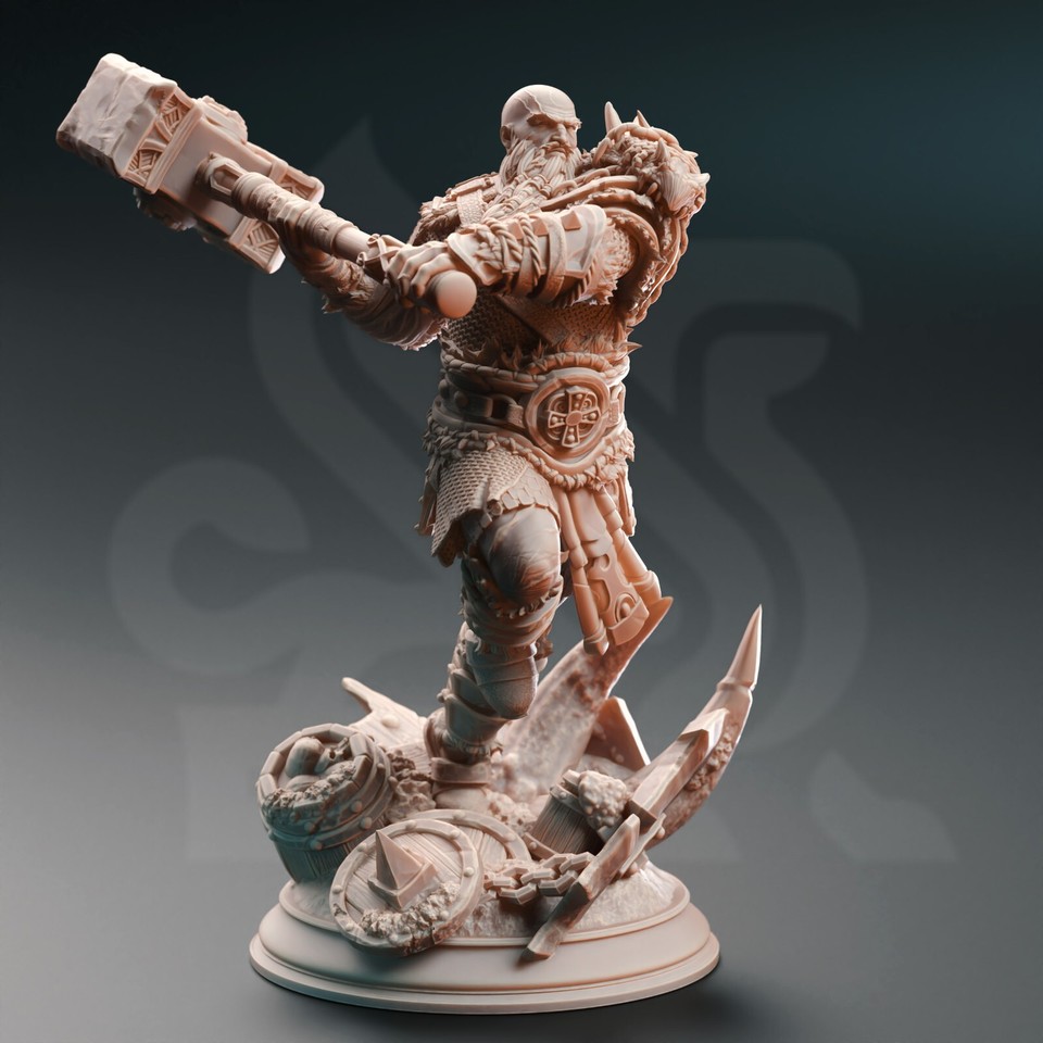 Froth the Furious Human Giant Barbarian Goliath Fighter Miniature | D&D ...