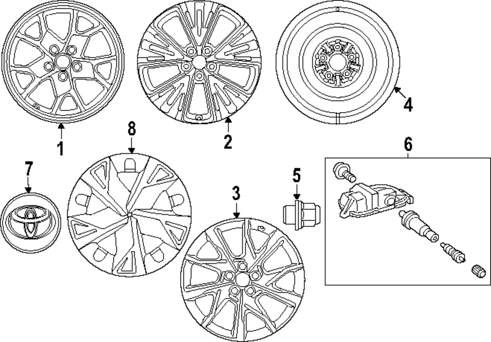 Genuine Toyota Wheel Cover 42602-47320 for sale online | eBay