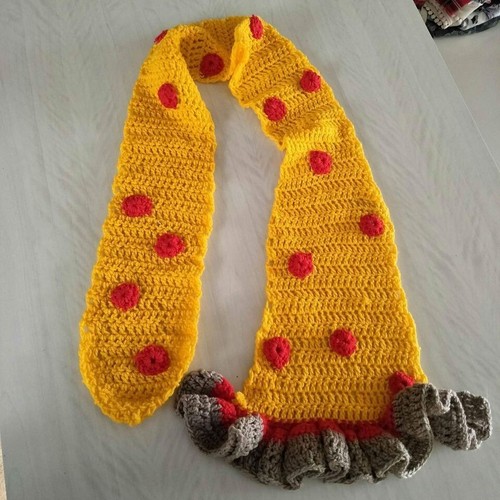 Handmade crochet Pizza Slice Scarf. | eBay